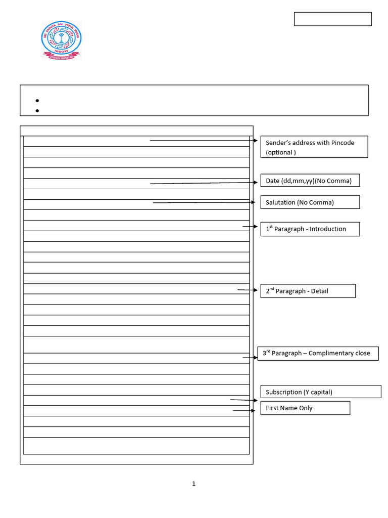 Informal Letter CLASS 7 | PDF