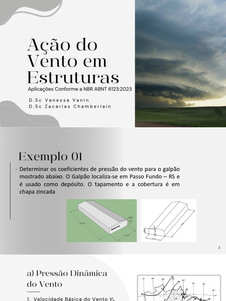 Coeficientes de Pressão do Vento | PDF
