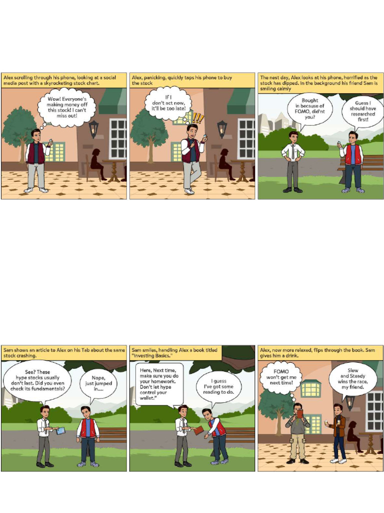 Investing FOMO Comic Strip Made by Lakshya Mahapatra | PDF