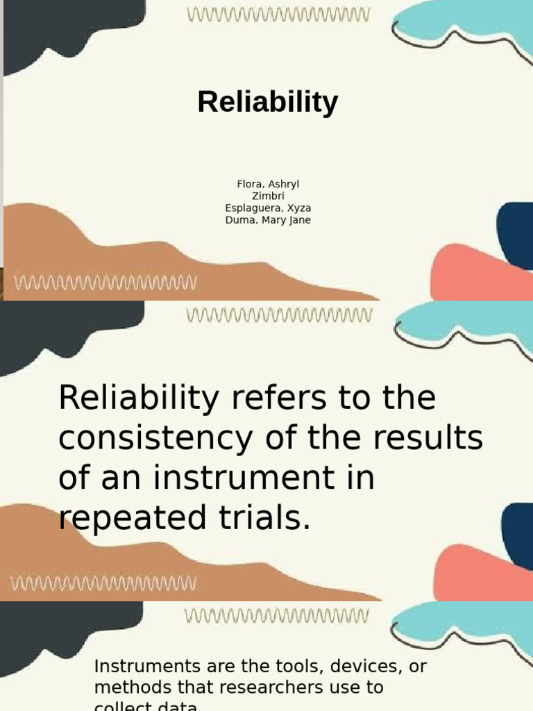 Reliability X | PDF