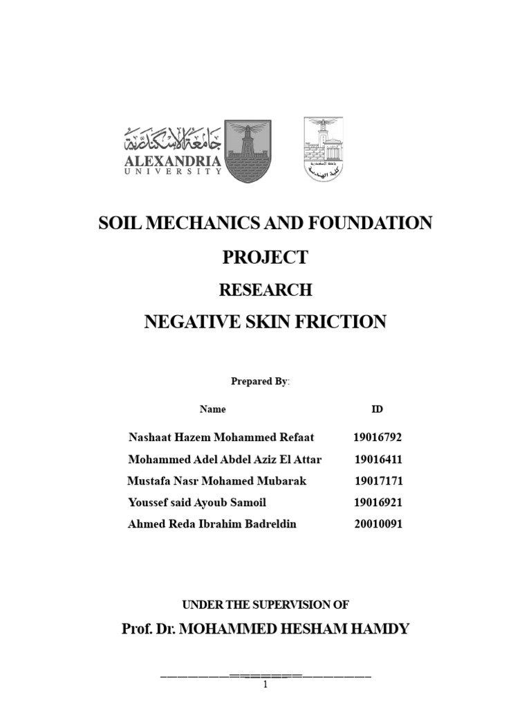 Negative Skin Friction in Pile Foundations | PDF | Buckling | Friction