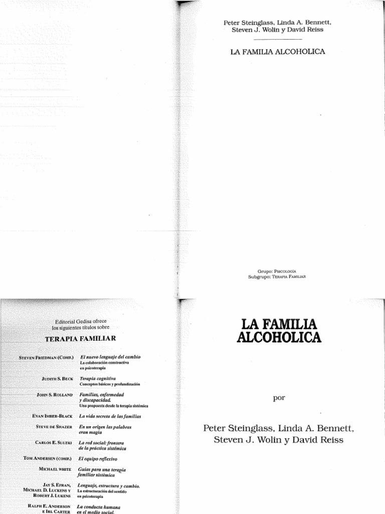 Steinglass, P., Bennett, Linda., Et Al, La Familia Alcoholica | PDF