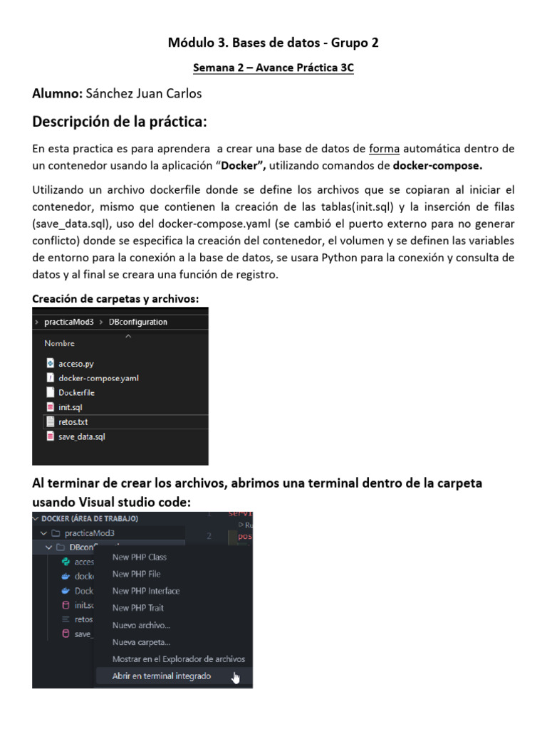 Avance 3C | PDF | SQL | Bases de datos