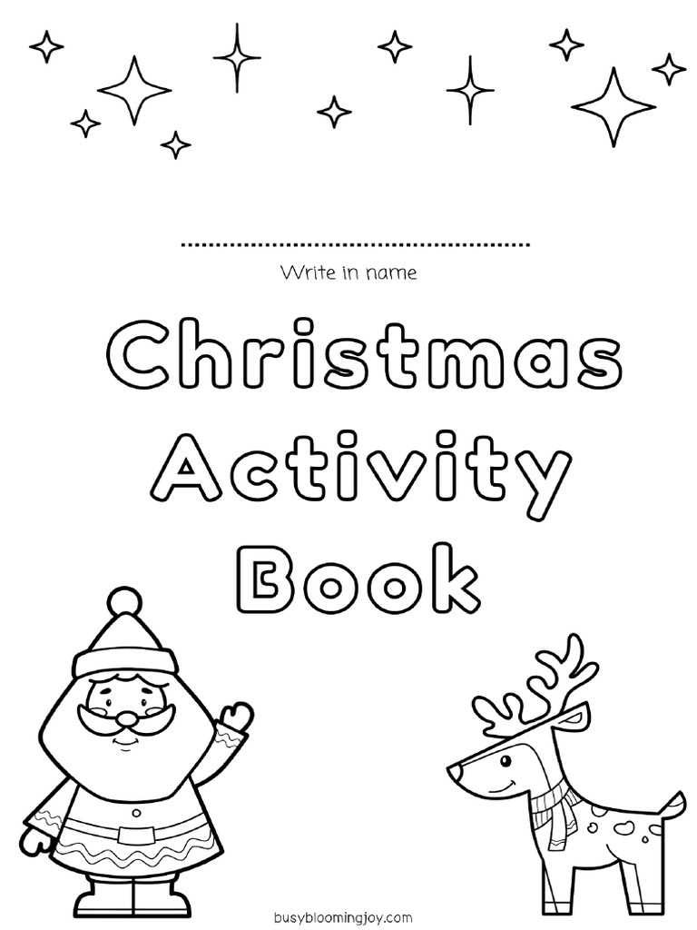 Free Christmas Activity Booklet Printable | PDF