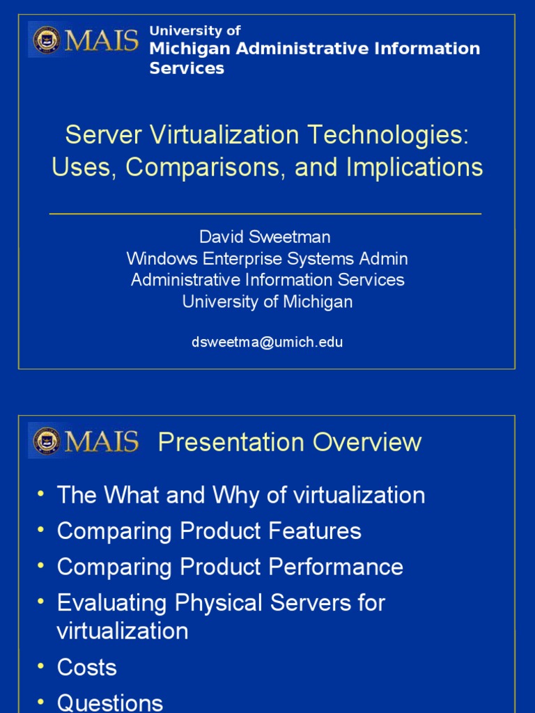 Server Virtualization Technologies: Uses, Comparisons, and Implications | PDF | Virtual Machine ...