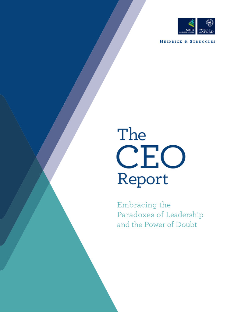 CEO Leadership in a Changing World | PDF | Leadership | Risk