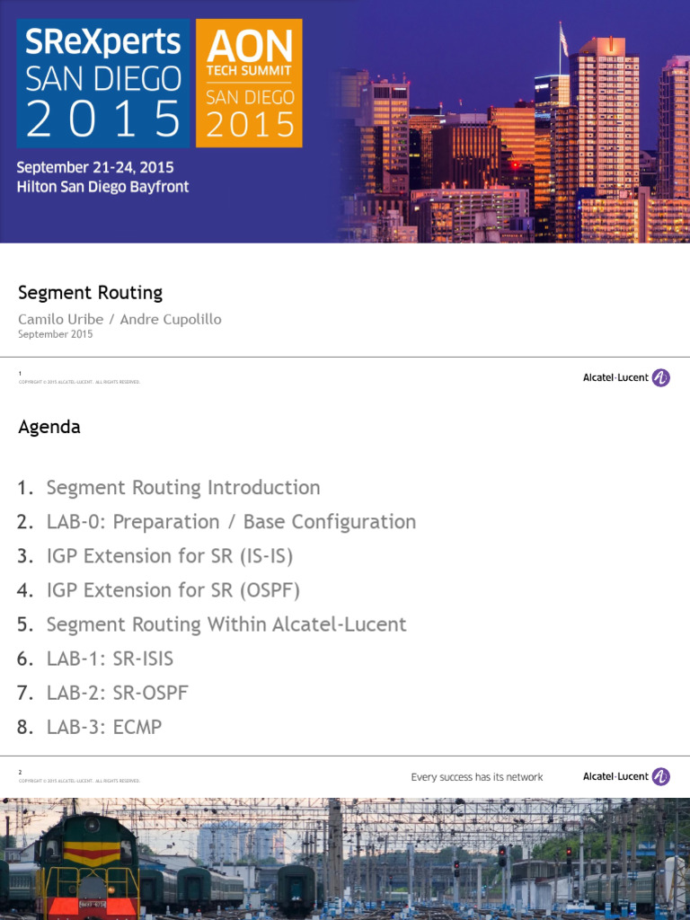 Segment Routing Overview and Labs | PDF | Networking | Multiprotocol ...