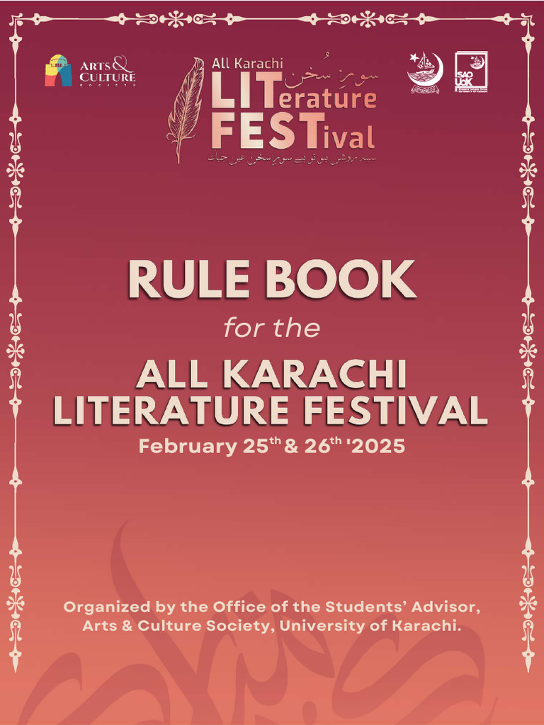 Literature Festival Rule Book | PDF