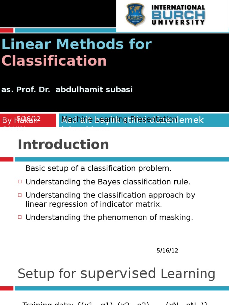 Linear Methods For Classification Pdf Logistic Regression