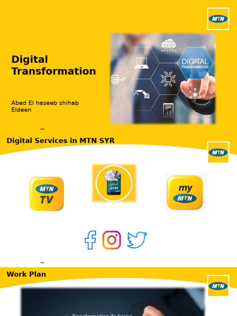 Digital Transformation in MTN SYR | PDF