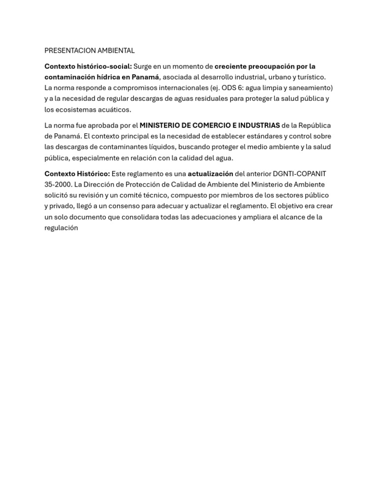 Guion para Presentacion Sobre Dgnti Copanit | PDF | Agua | Tratamiento ...