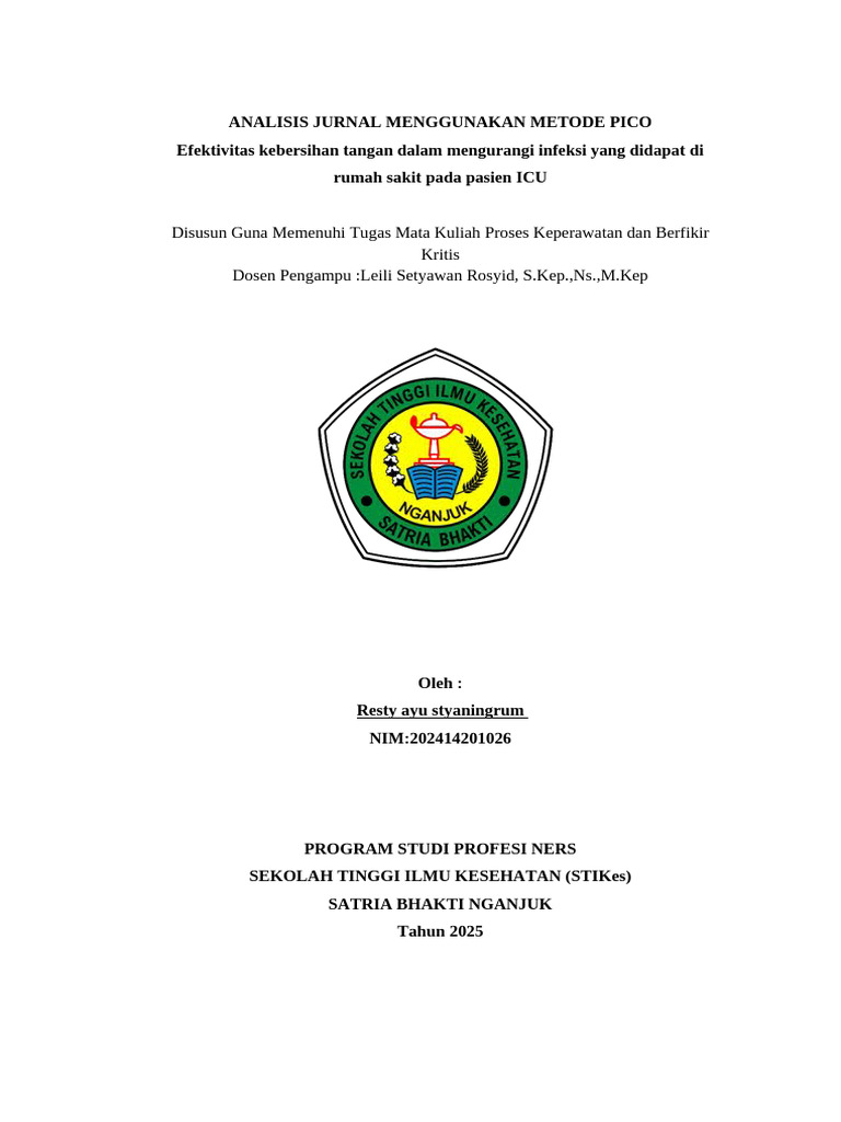 Contoh Format Analisis PICO | PDF