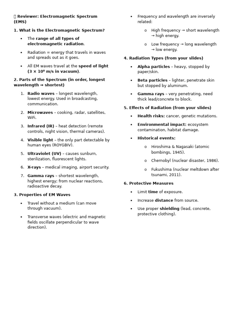 Science | PDF | Electromagnetic Radiation | Electromagnetic Spectrum