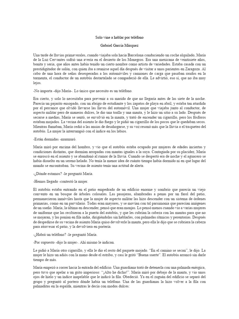 Solo Vine A Hablar Por Teléfono | PDF