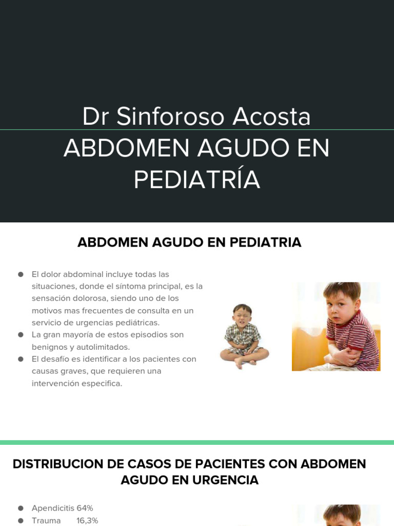 Abdomen Agudo Modificado-Sinforoso Acosta Pediatra-Diapositivas | PDF ...