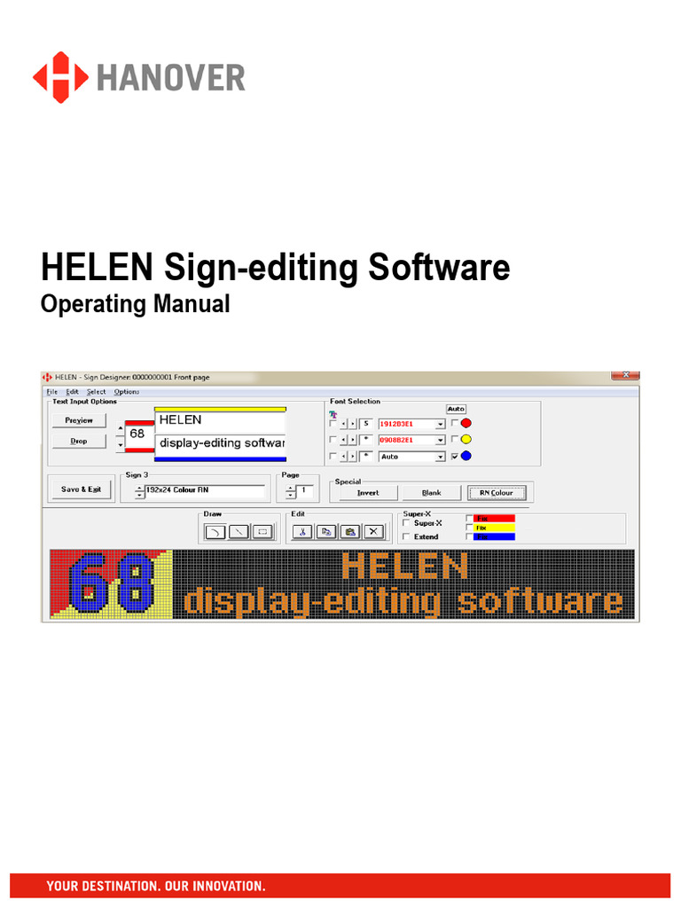 HELEN Sign-Editing Software Manual | PDF | Directory (Computing) | Menu ...