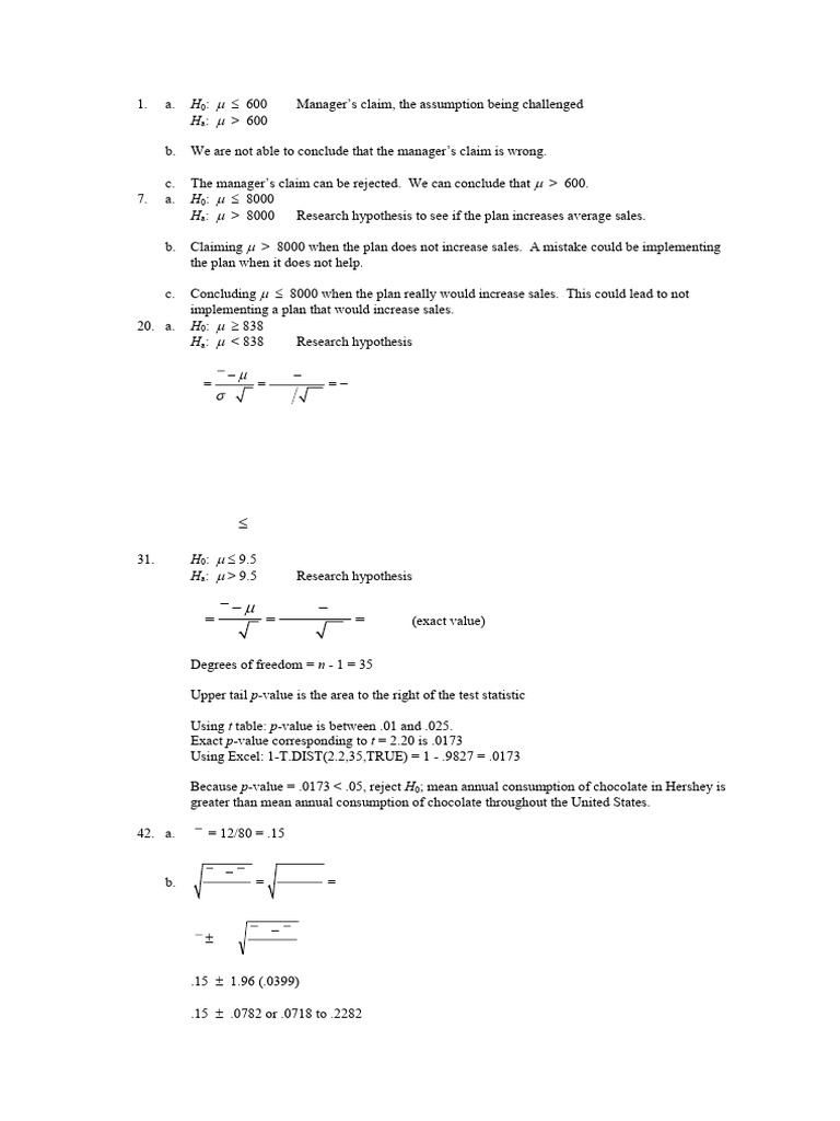 Hypothesis Testing And P Values Explained Pdf P Value Tests