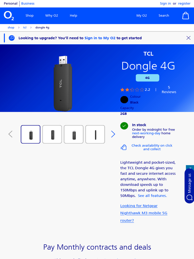 TCL Dongle 4G Deals & Pay Monthly Contracts | PDF | Software Defined ...