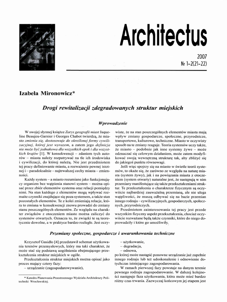 Architectus 2007 1-2 10 | PDF