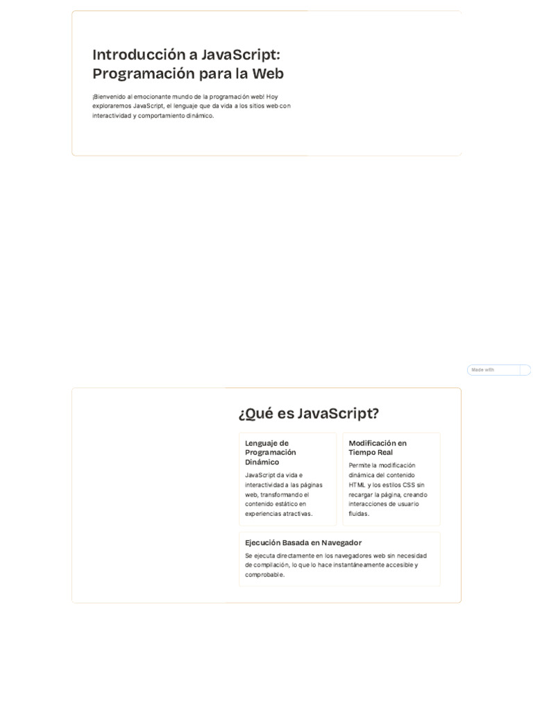 Introducción A JavaScript - Programación para La Web | PDF | Script Java | Red mundial