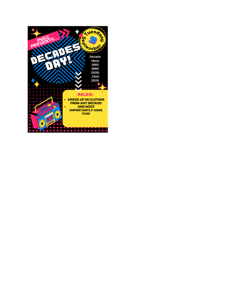 Decades Day | PDF