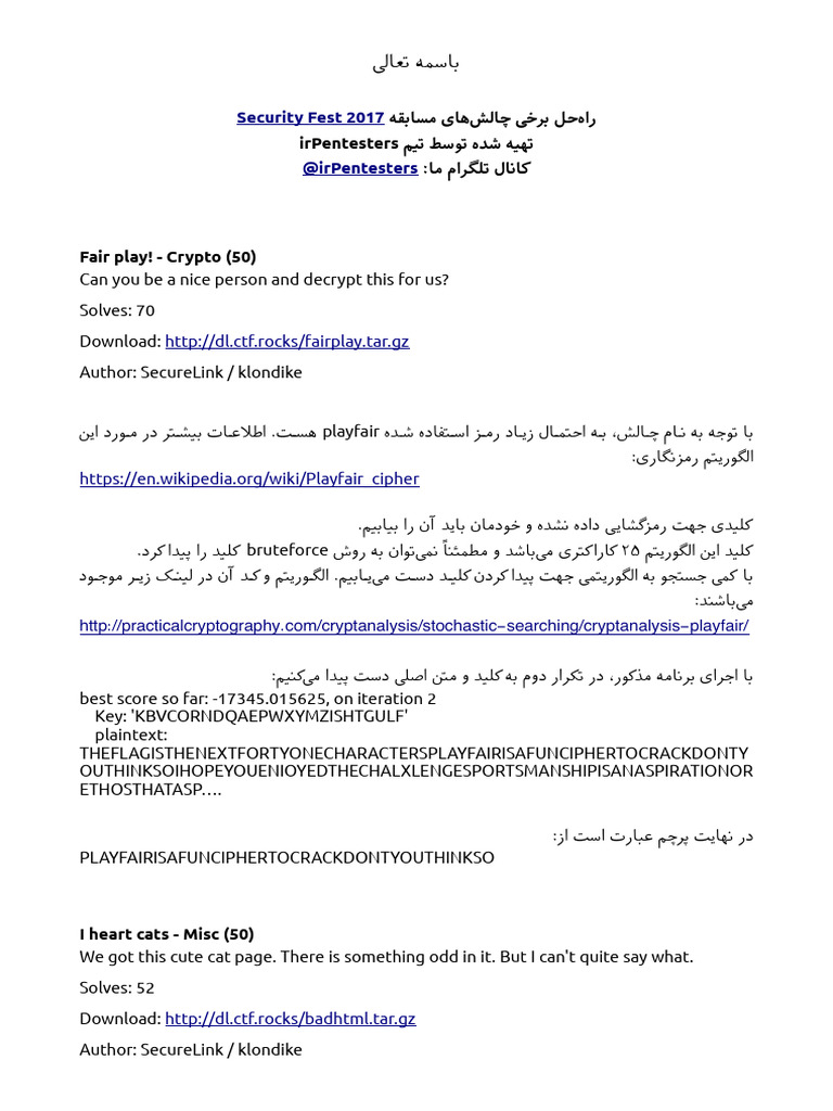 Sec Fest Write Ups | PDF