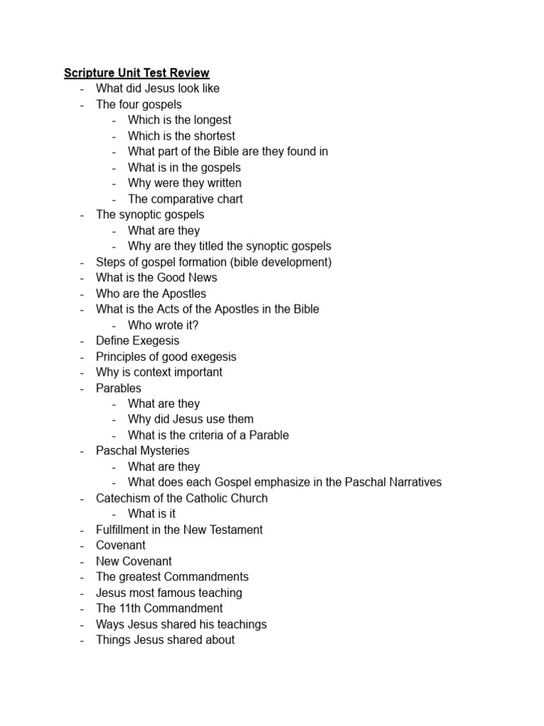 Comprehensive Gospel Study Guide | PDF