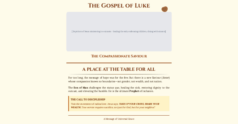 Luke Gospel Ad Layout | PDF