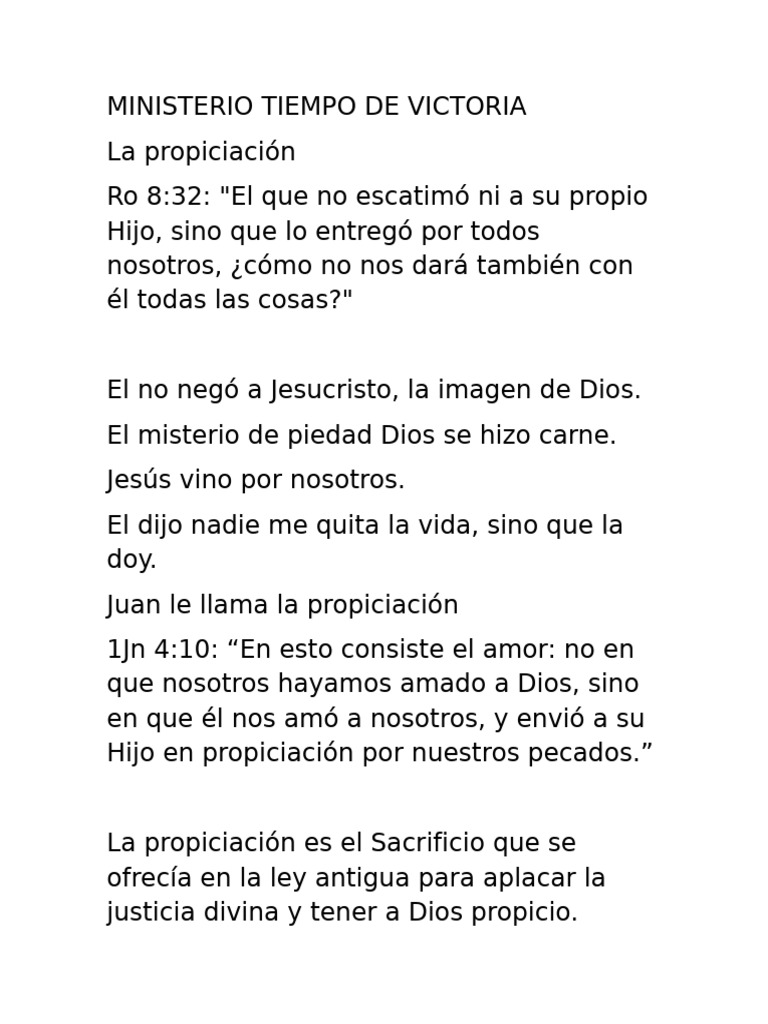 La Propiciación | PDF