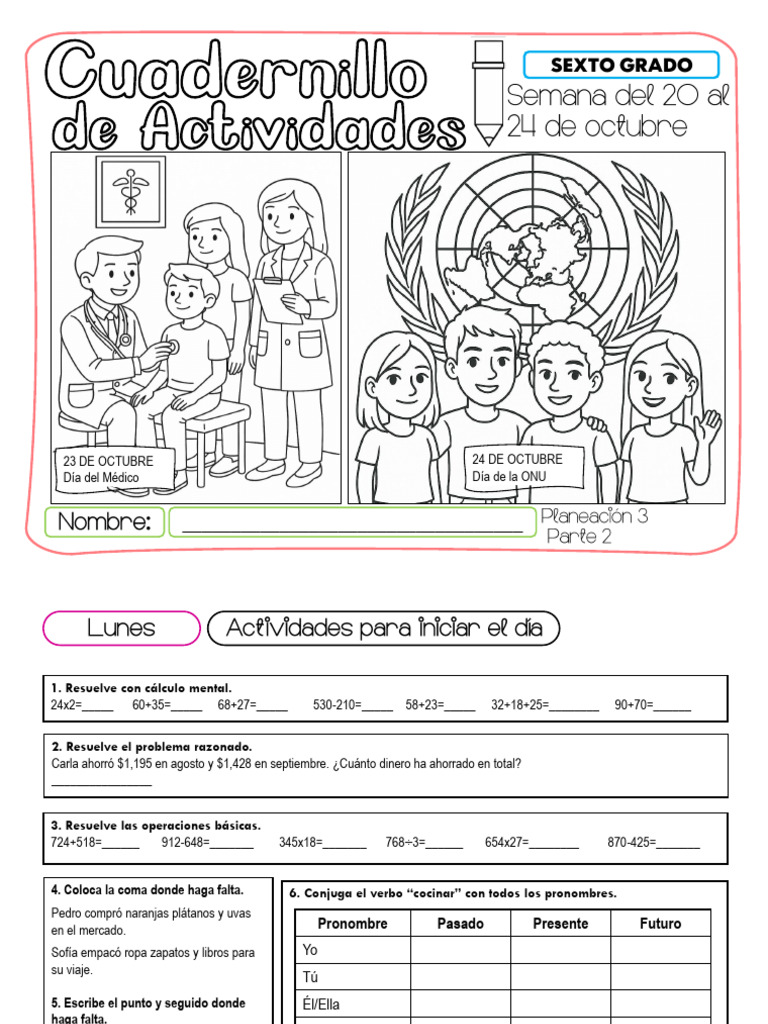 6° Cuad Parte 2 | PDF | Chocolate | Violencia