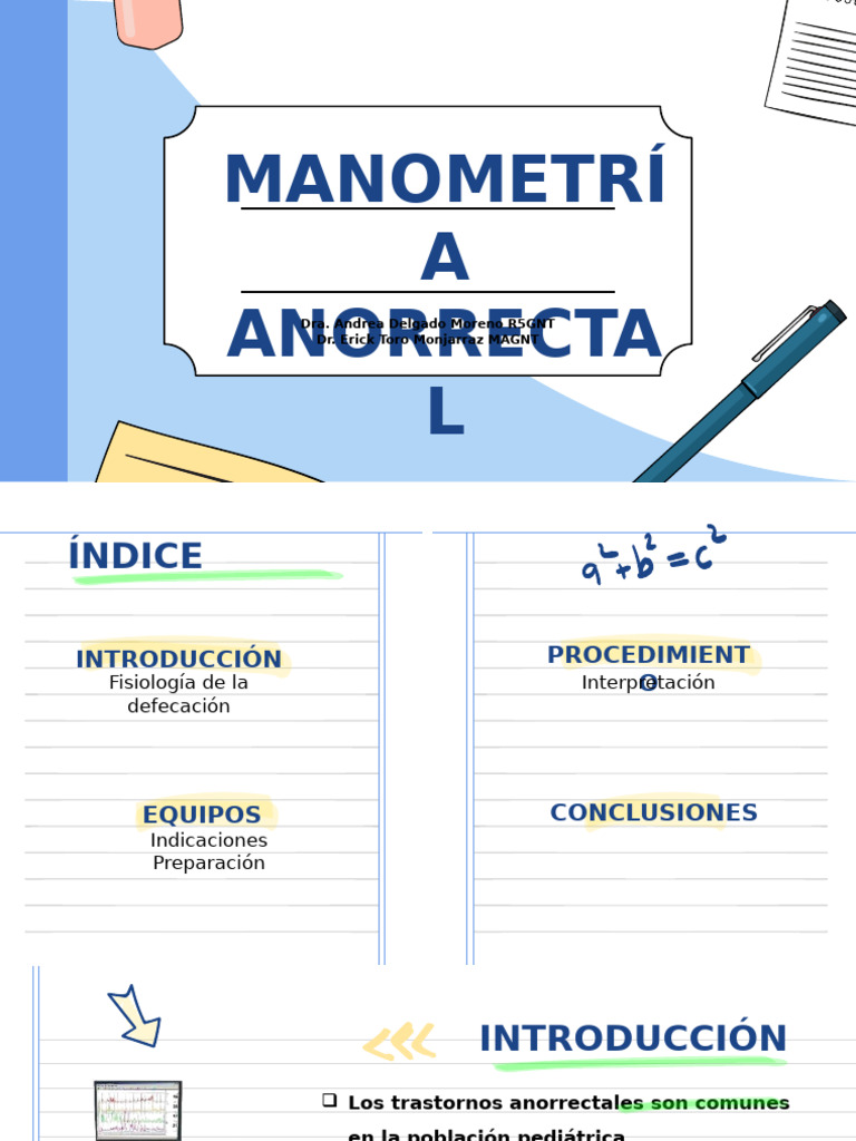 Manometria Anorrectal Andre | PDF | Recto | Músculo