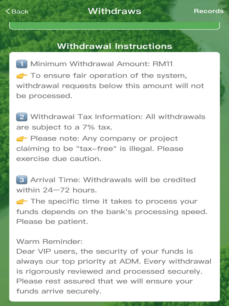 Withdrawal Instructions: Submit | PDF