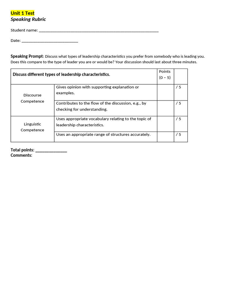 Speaking Test Nghe Nói TC | PDF | Vocabulary | Question