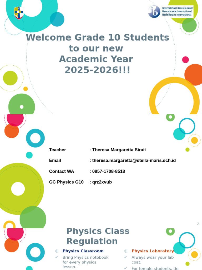 Grade 10 Physics Class Overview 2025-2026 | PDF | Physics | Force