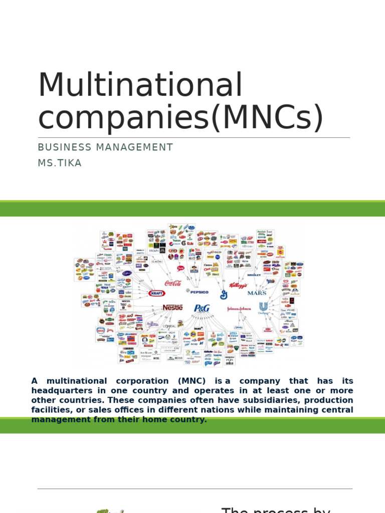 Understanding Multinational Corporations | PDF