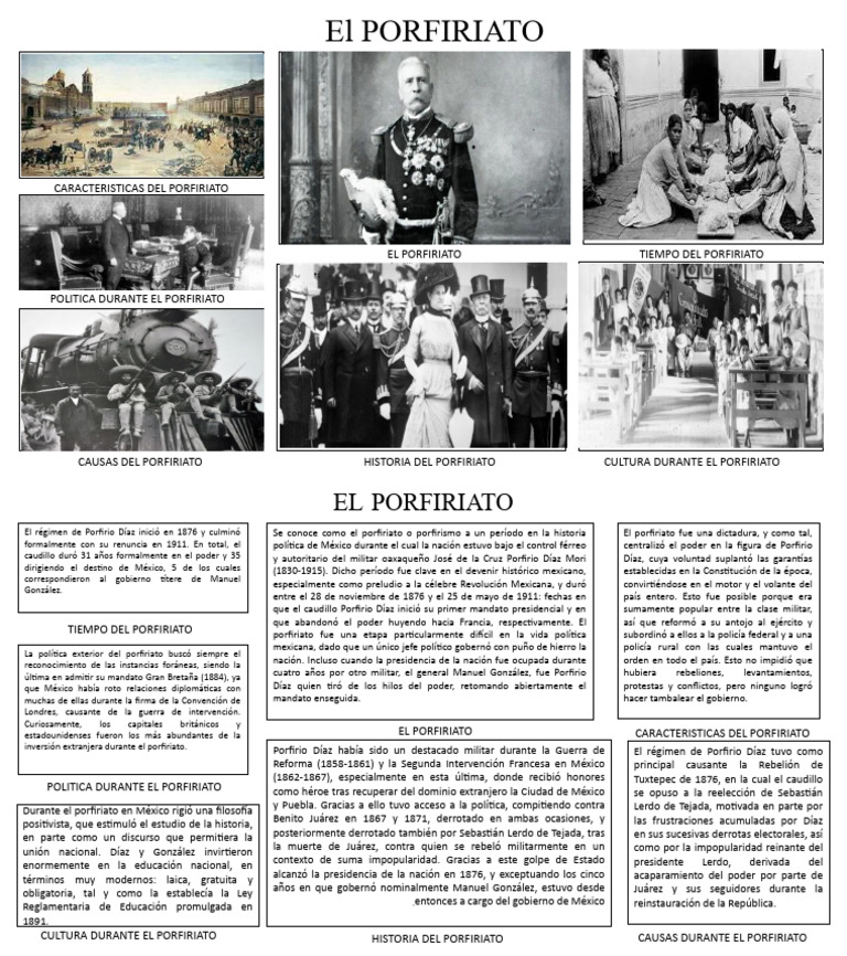 Características y Política del Porfiriato | PDF | México | Gobierno