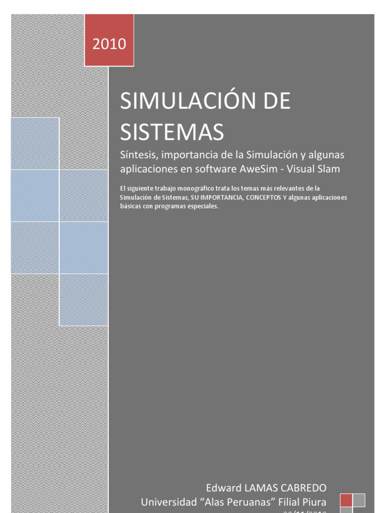 Simulación de Sistemas | PDF | Simulación | Lenguaje de programación