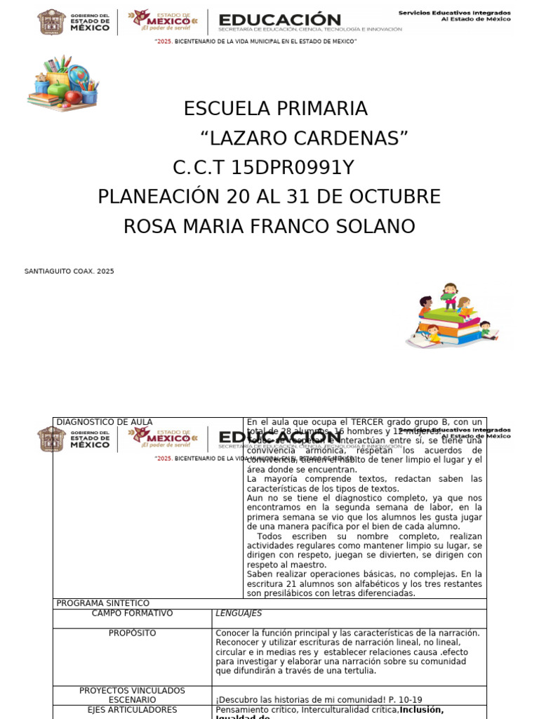 Planeacion 3b 20 Octubre - 095521 | PDF | Temblores | Ciclones tropicales