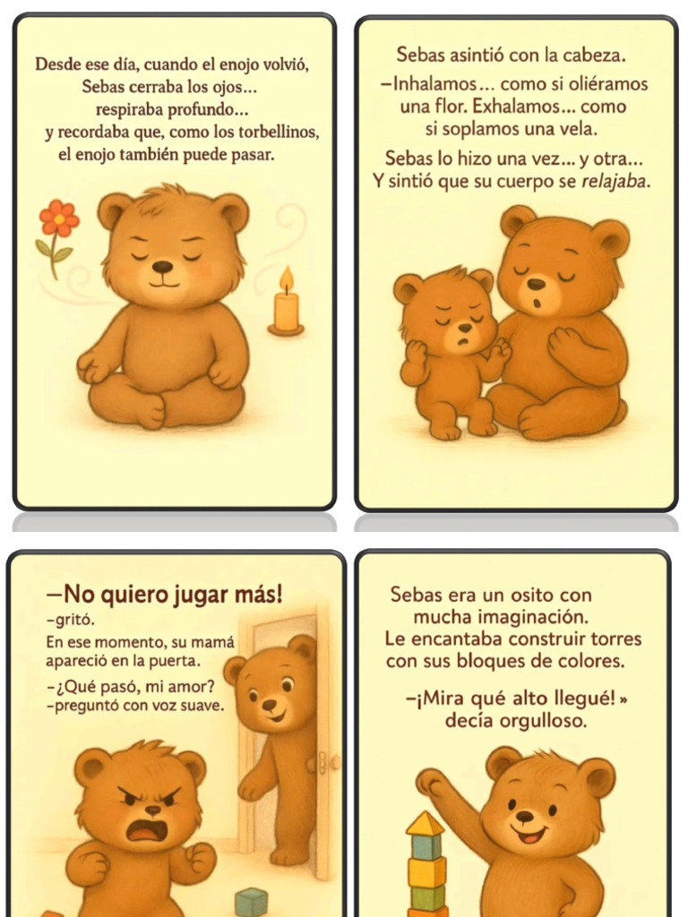 Cuento Del Enojo-Oso Sebas | PDF