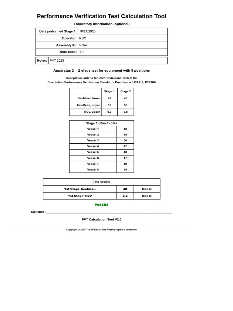 Performance Verification Test Calculation Tool: Laboratory Information ...