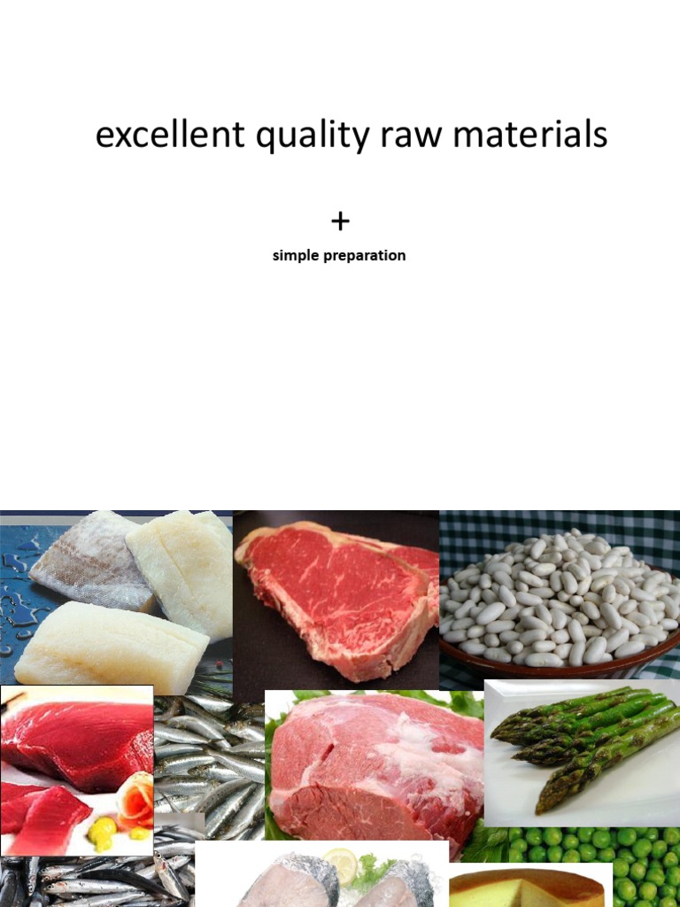 Excellent Quality Raw Materials +: Simple Preparation | PDF