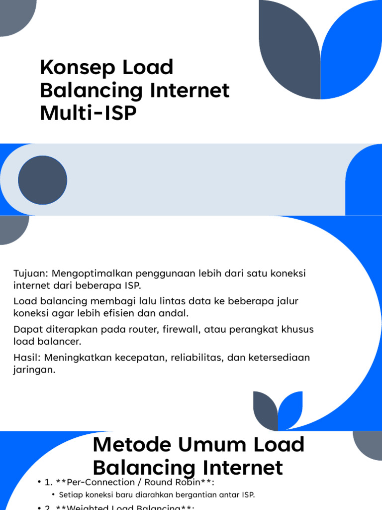 Penerapan Metode Load Balancing Multi ISP | PDF