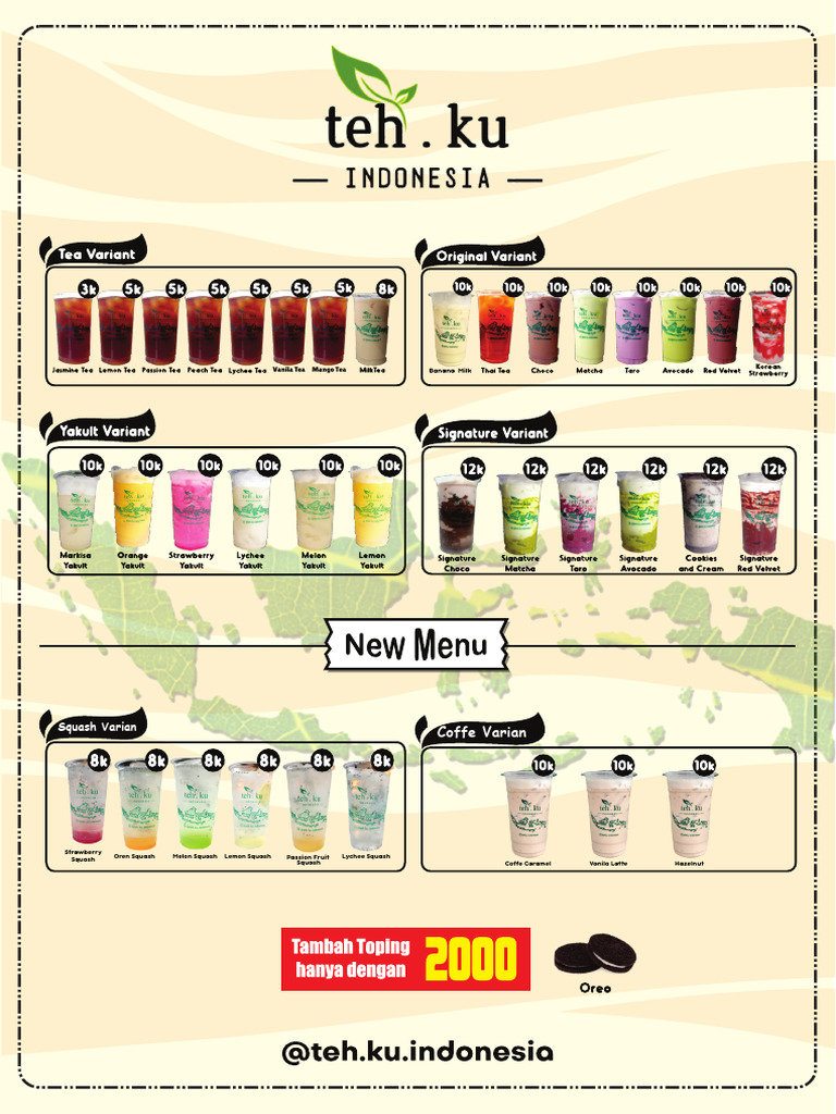 Menu Teh Ku | PDF