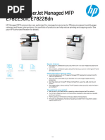 HP Color Laserjet Managed MFP E877Dn Printer Series: Datasheet | PDF ...