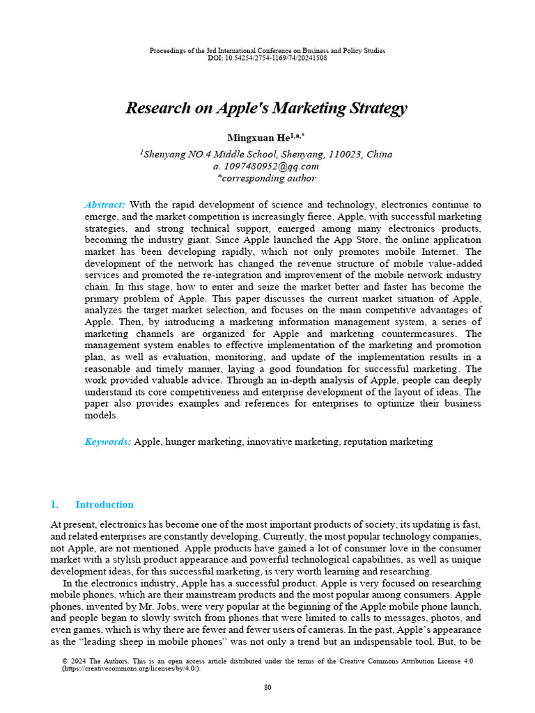 Apple's Effective Marketing Strategies | PDF | Apple Inc. | Computing