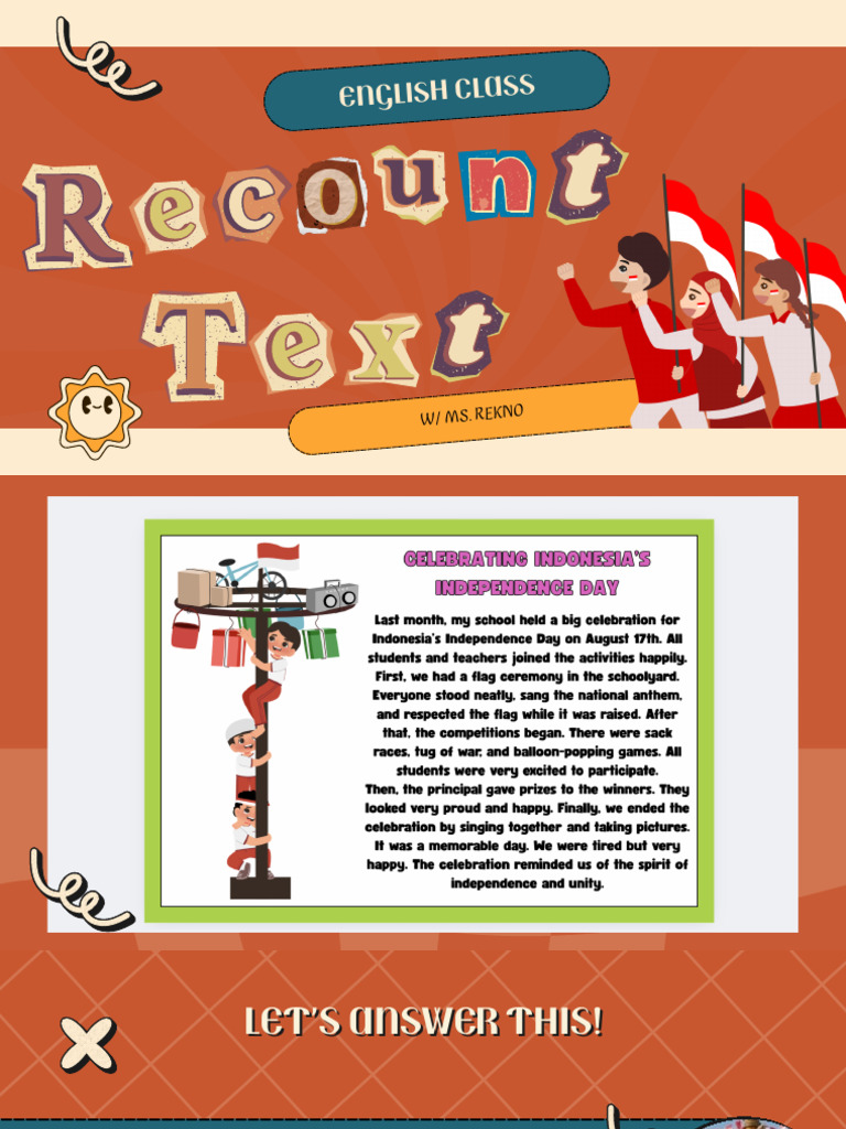 Understanding Recount Text Structure | PDF