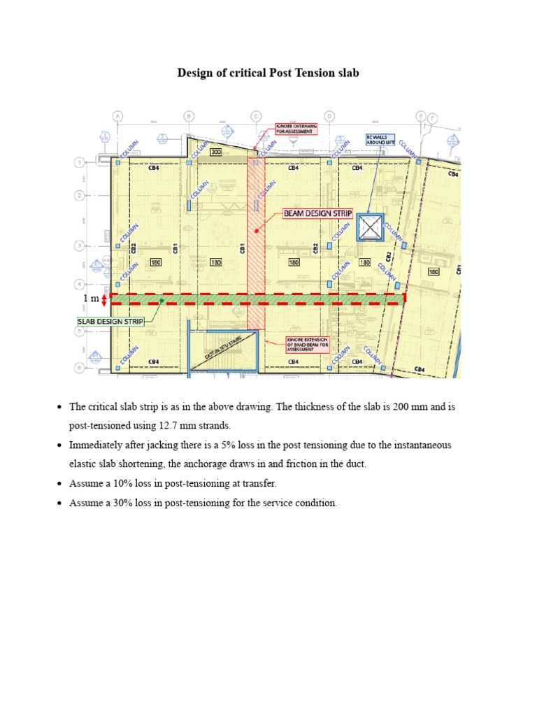 Post-Tensioned Slab Design Guide | PDF | Prestressed Concrete | Solid ...