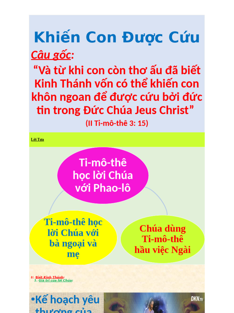 Khiến Con Được Cứu II Tim 3. 15 MS Hưng Giảng 01-06-2025. 2 Lễ. | PDF