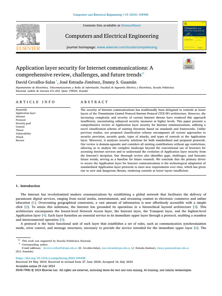 2024-Application Layer Security For Internet Communications-A ...