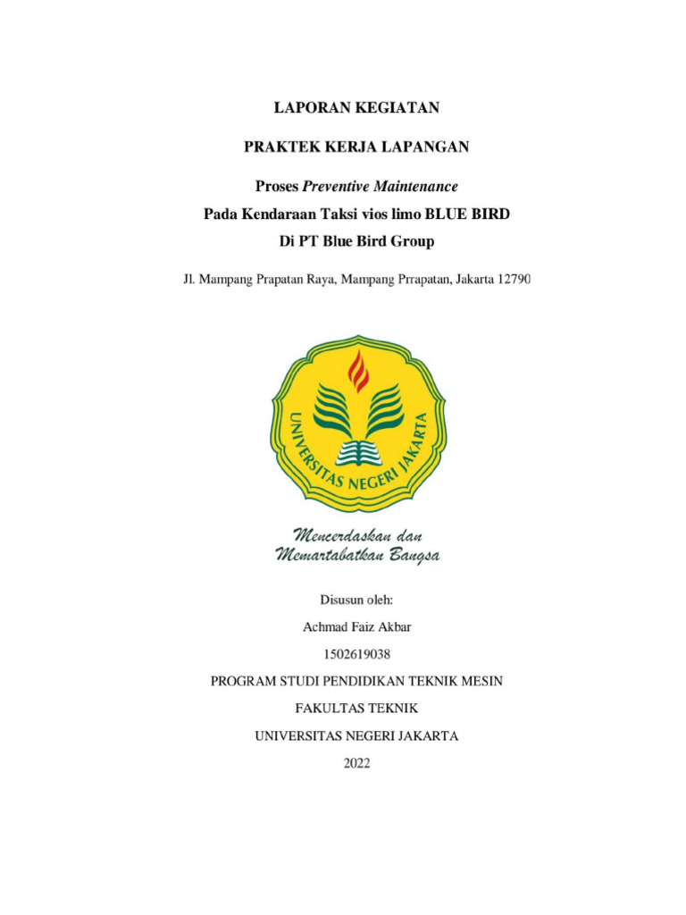 Laporan PKL Achmad Faiz Akbar | PDF